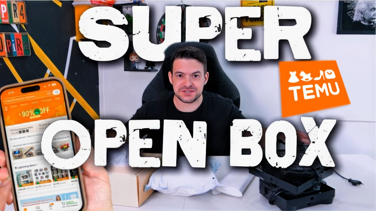 Testando a TEMU no Brasil: open box com microfone Xiaomi, teleprompter ...