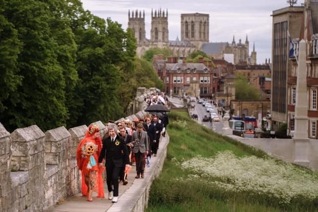 Shed Seven singer 'marries' York couple – then the wedding party walks ...