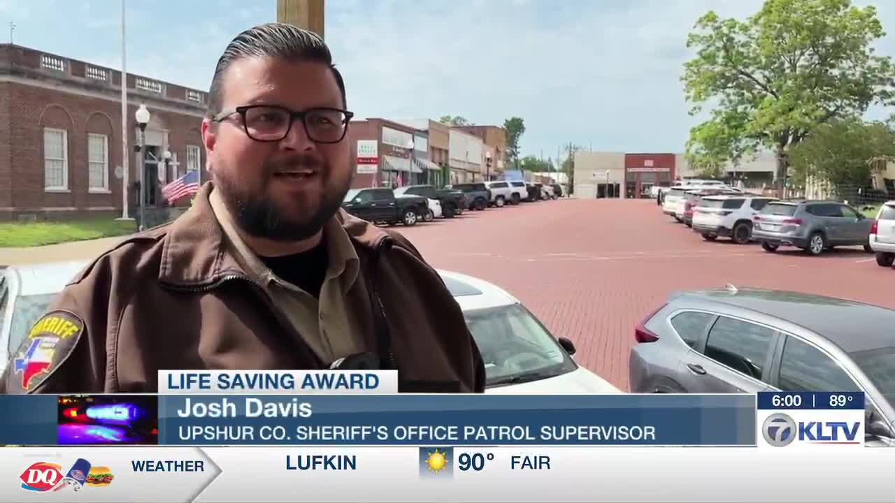 Upshur County Sheriff’s Office sergeant honored with Life Saving Award