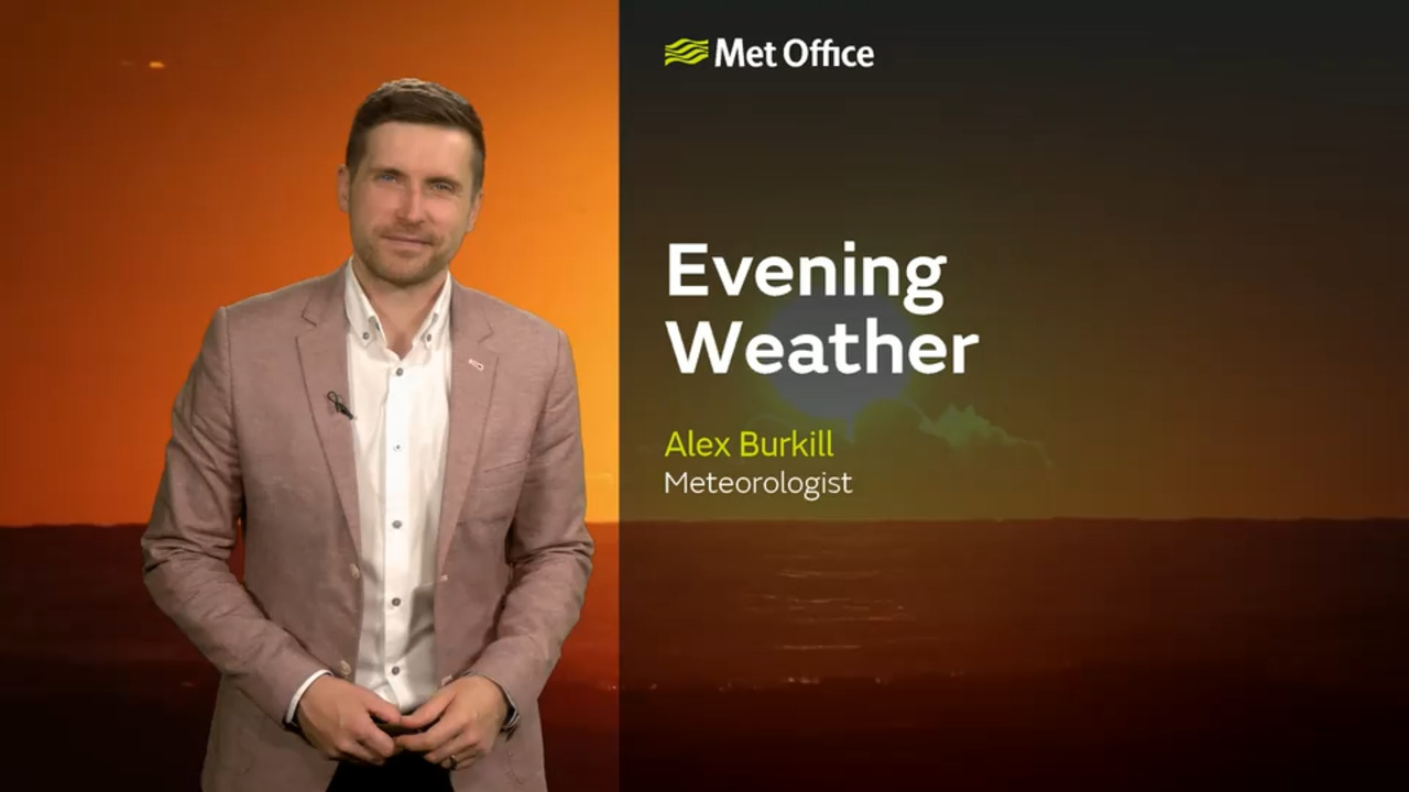 Met Office Friday evening weather forecast 22/05/2026