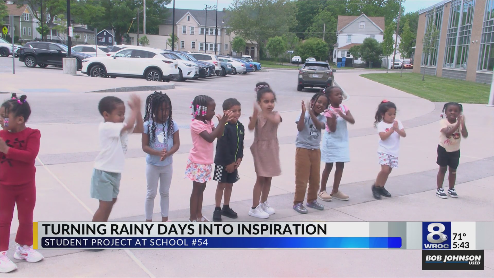 RCSD students brighten rainy days with invisible sidewalk art
