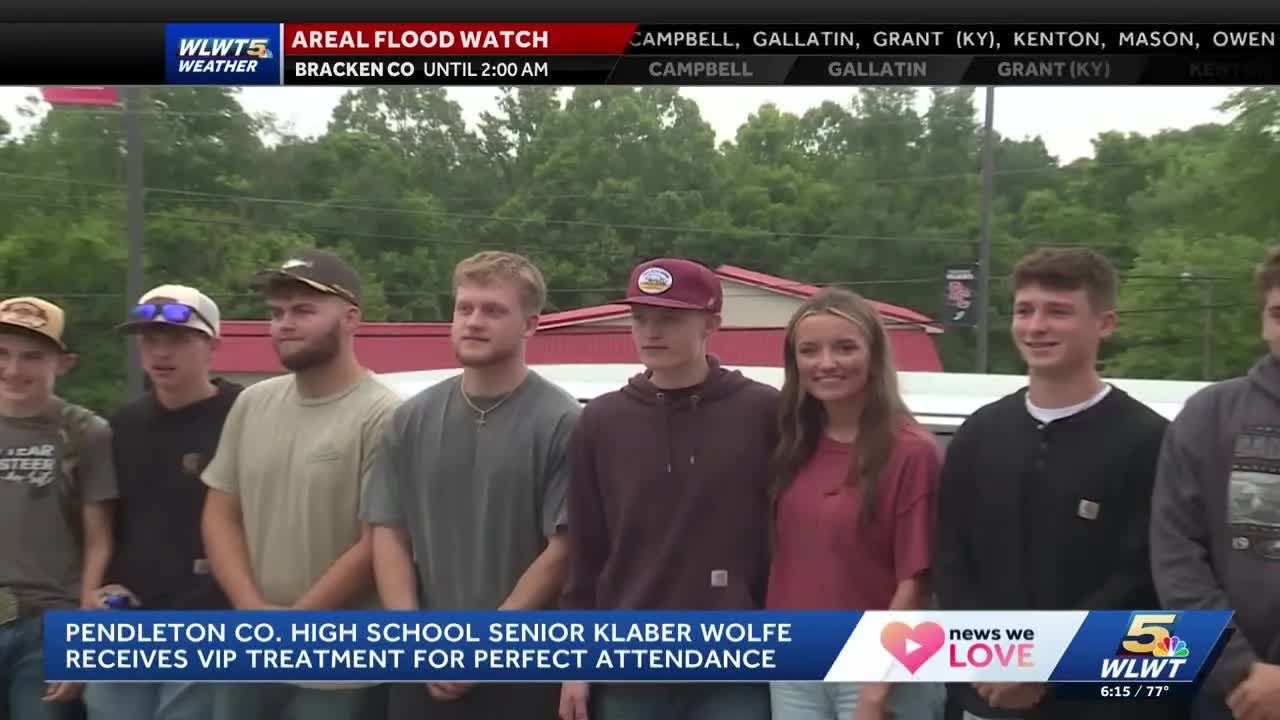 Pendleton County senior celebrated for perfect attendance over 13 years