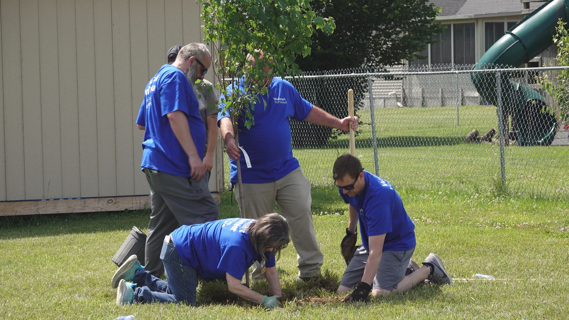 Walmart volunteers plant hope one year after tornado tore through ...