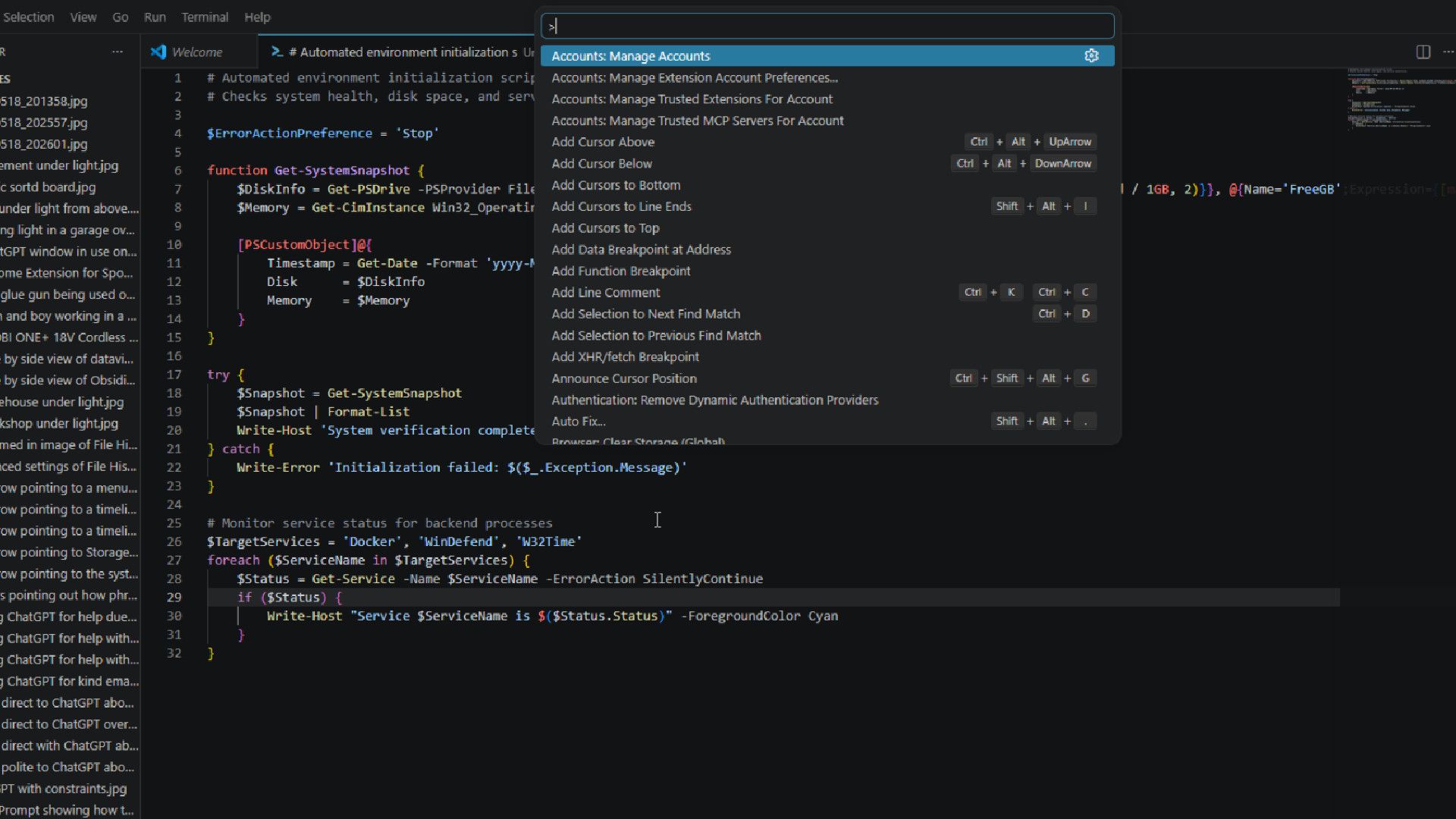 Stop wasting keystrokes: VS Code's command palette is faster than you think