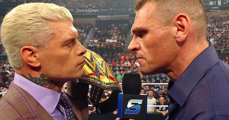 Gunther tries to ambush Cody Rhodes after WWE SmackDown goes off air