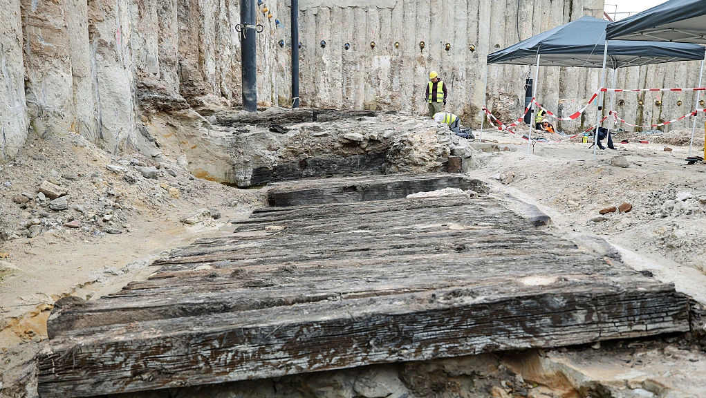 Ancient timber-and-stone structure found under German city