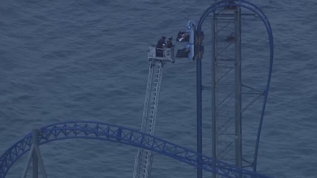 Roller coaster riders rescued after being stranded more than 3 hours ...
