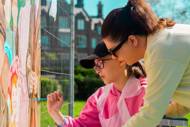 Residents paint murals to brighten Swindon park