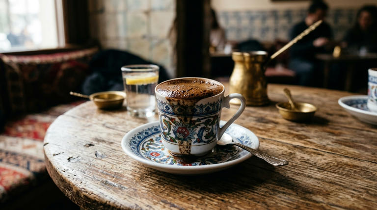 Por que os turcos fazem café na areia?