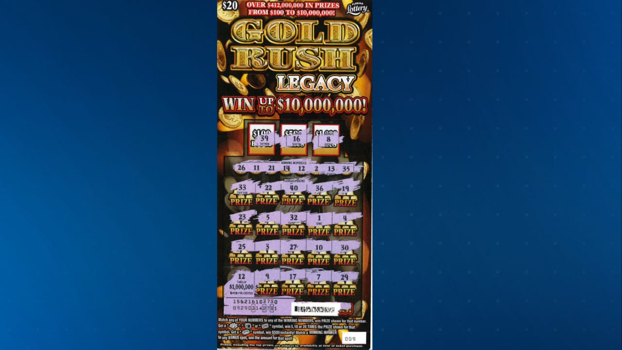 Marion County woman wins $1 million from Florida Lottery scratch-off ticket