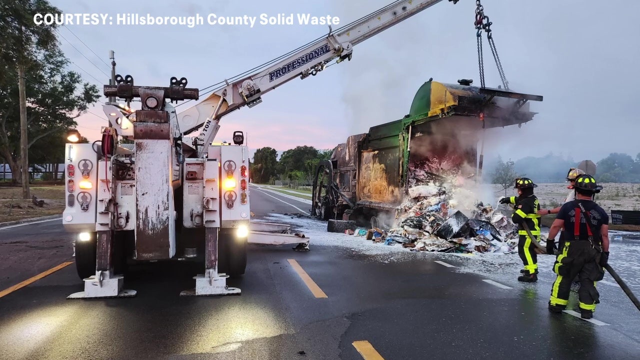 Hillsborough County warns of rising garbage truck fires linked to ...