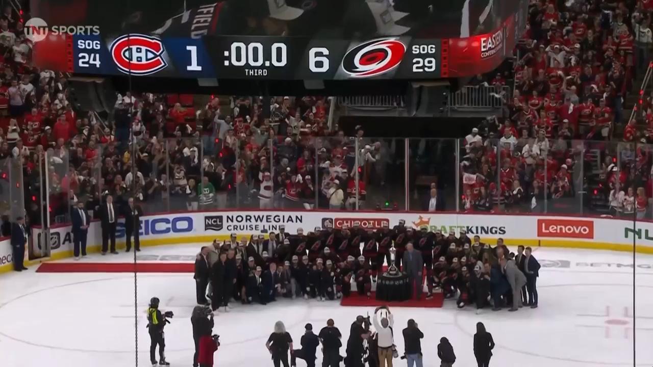 Canes stomp Canadiens 6-1, earn trip to Stanley Cup Final