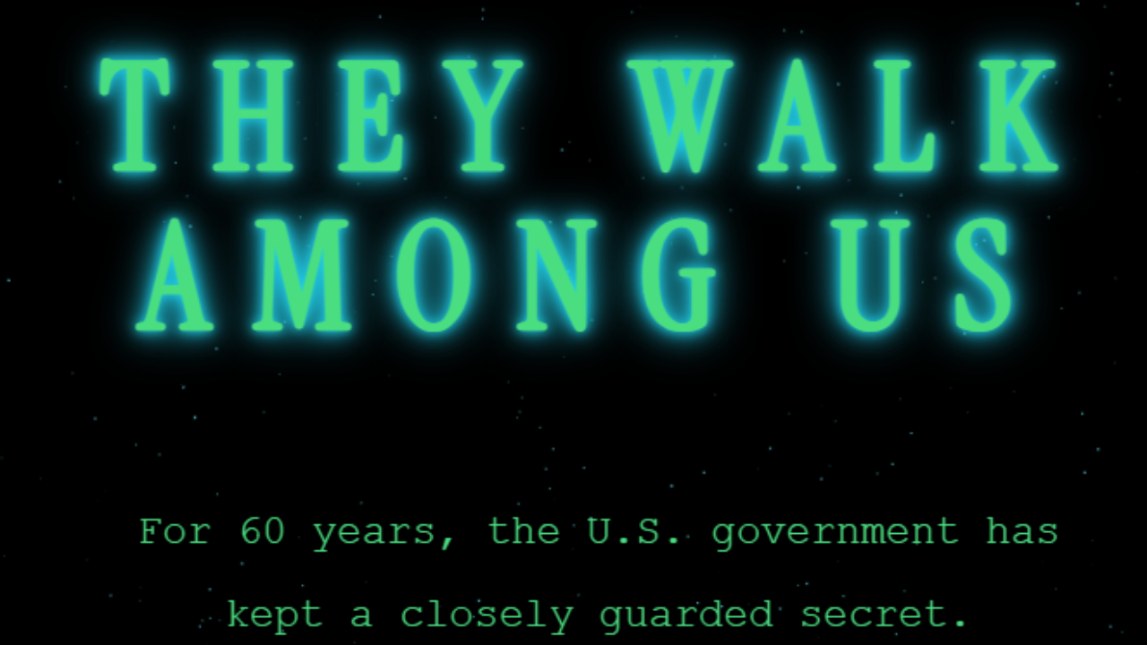 'They walk among us': White House launches alien-themed website to ...