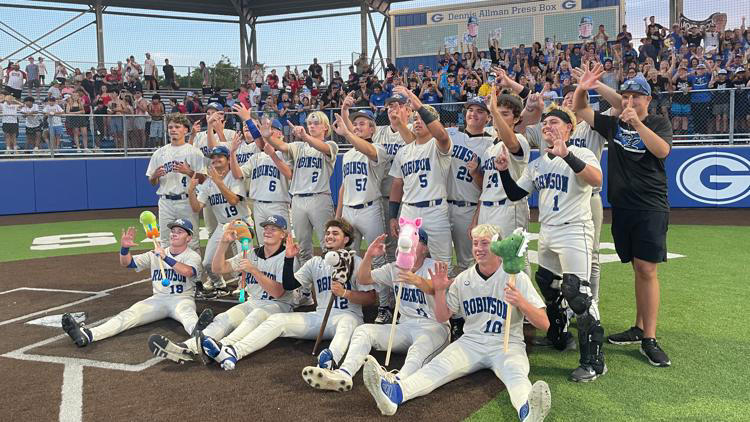 Robinson baseball one win away from history, fueled by family, fun and ...