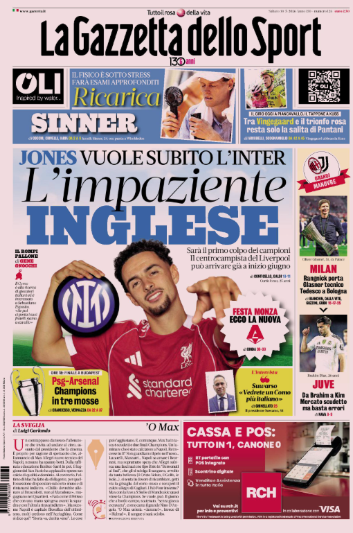 Rassegna stampa Juve: prime pagine quotidiani sportivi – 30 maggio