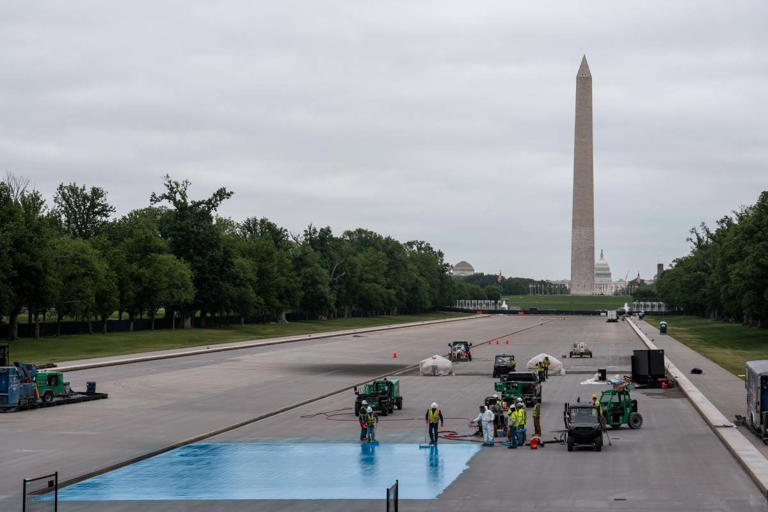 Trump blasts 'failing' NYT over Reflecting Pool revamp: 'It was a ...