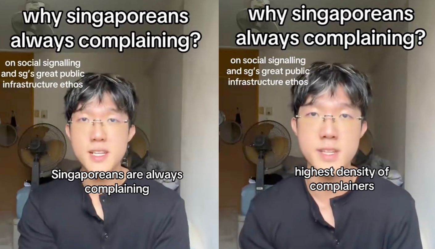 Don't stop complaining: Singapore TikToker praises complaint culture
