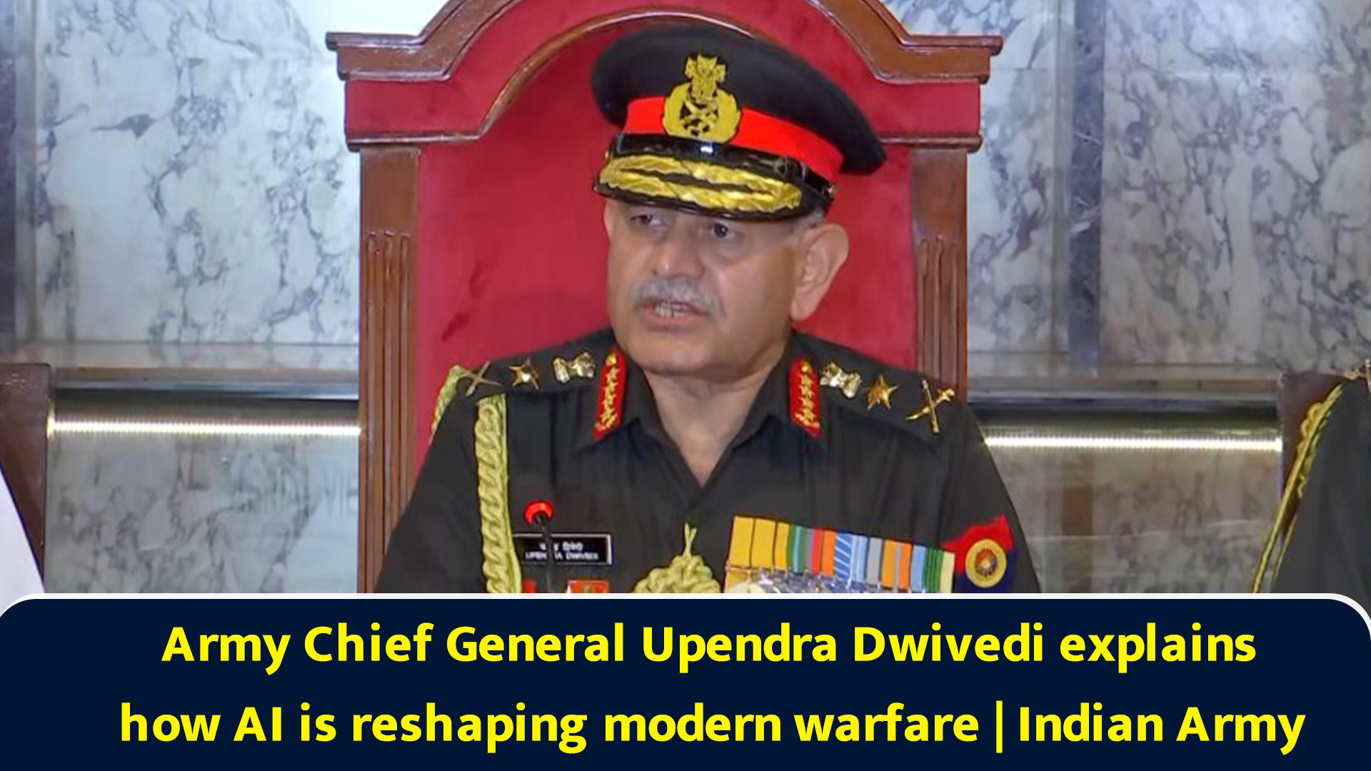 Army Chief General Upendra Dwivedi explains how AI is reshaping modern ...