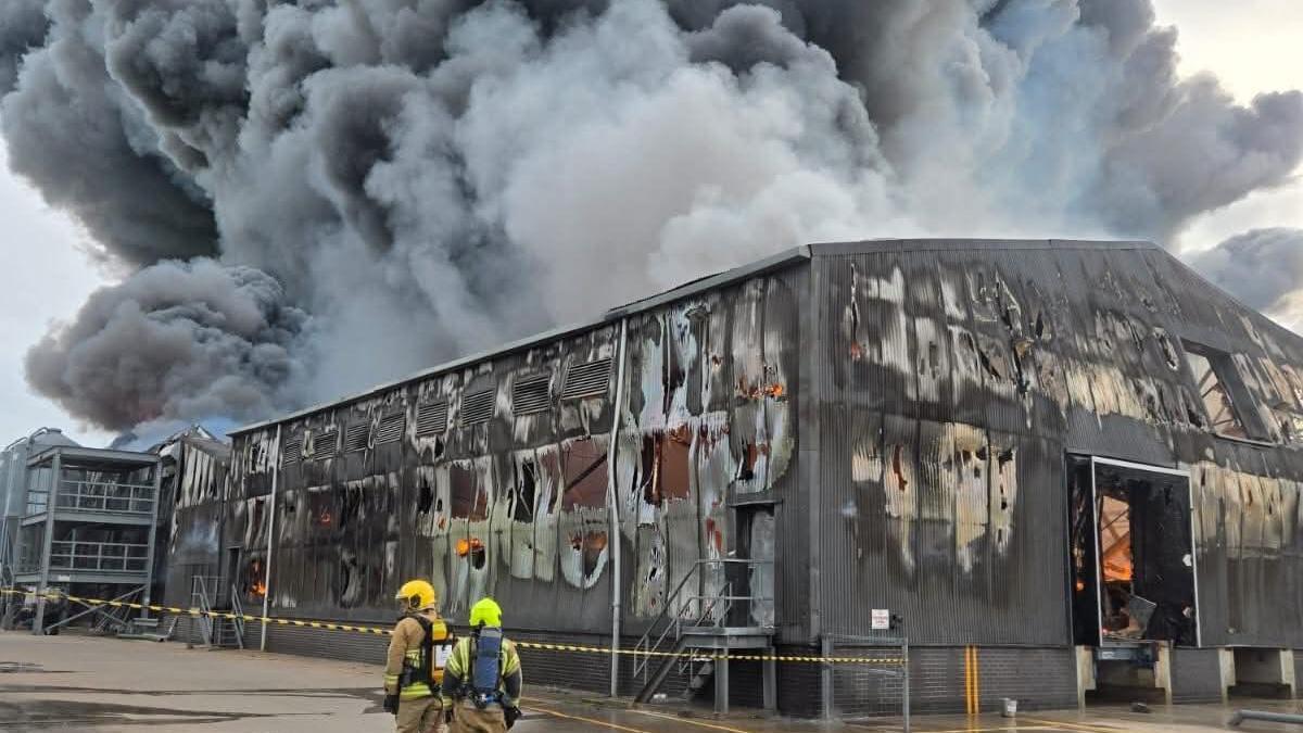 Huge chicken shed fire due to electrical fault