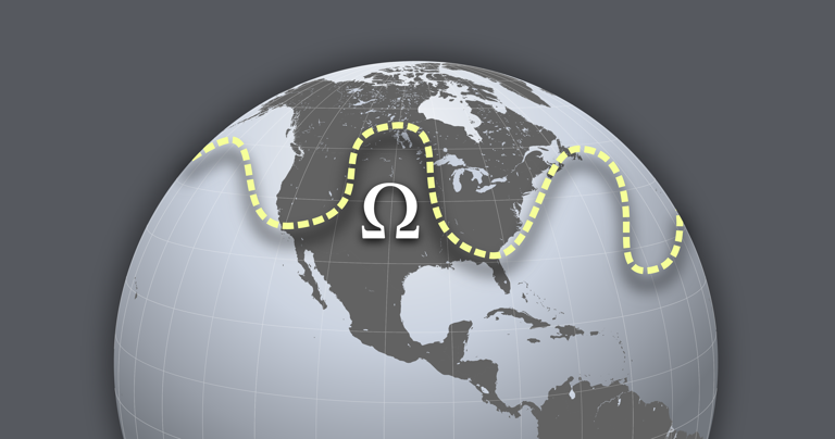 An 'omega block' is controlling US weather. It doesn't want to leave