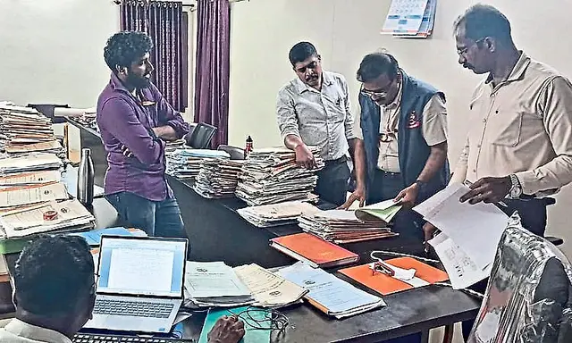 Lokayukta raid at Udupi Urban Development Authority office