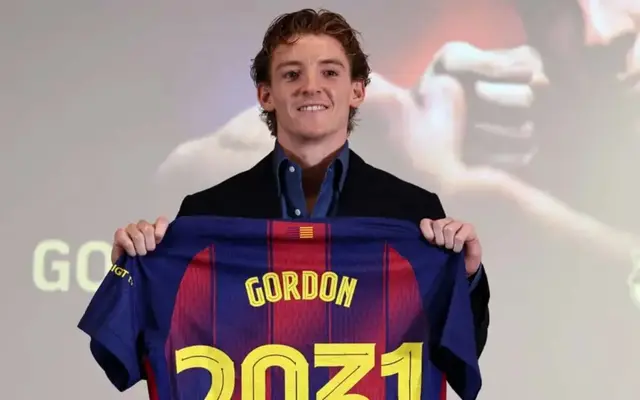 Barcelona sign Anthony Gordon from Newcastle on six-year deal