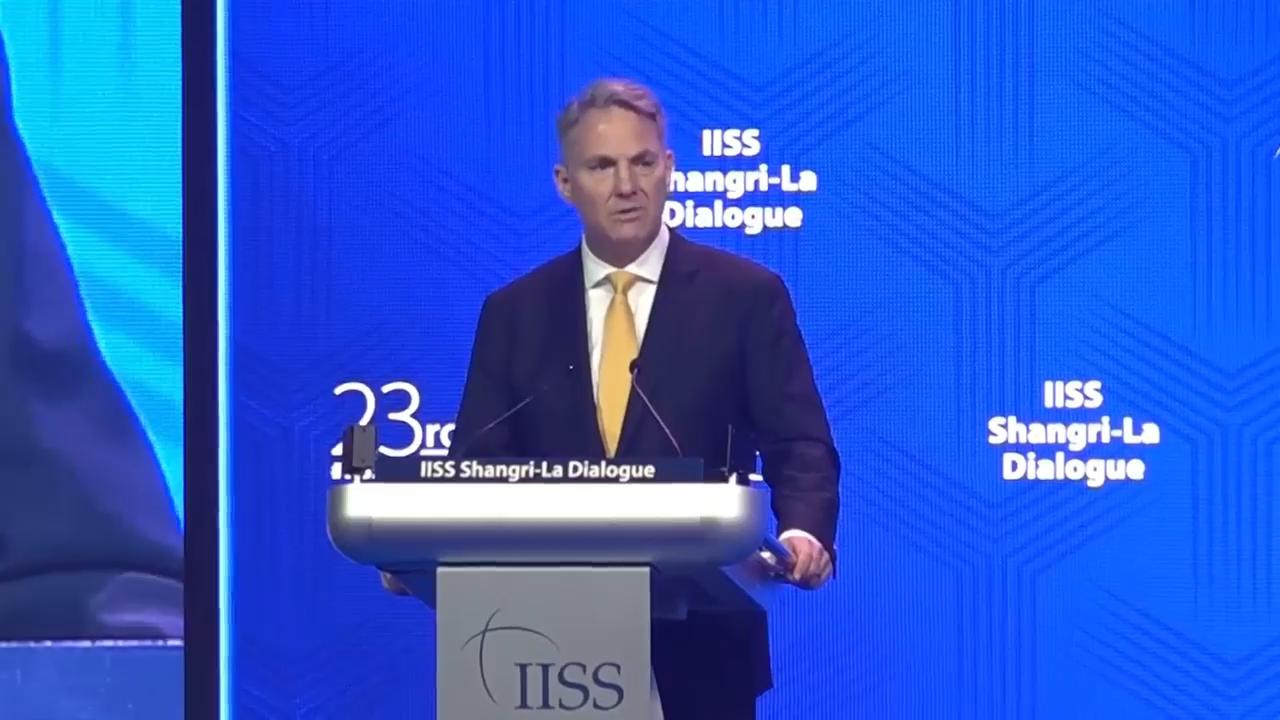 Australia's defense minister defends rules-based order at Singapore ...