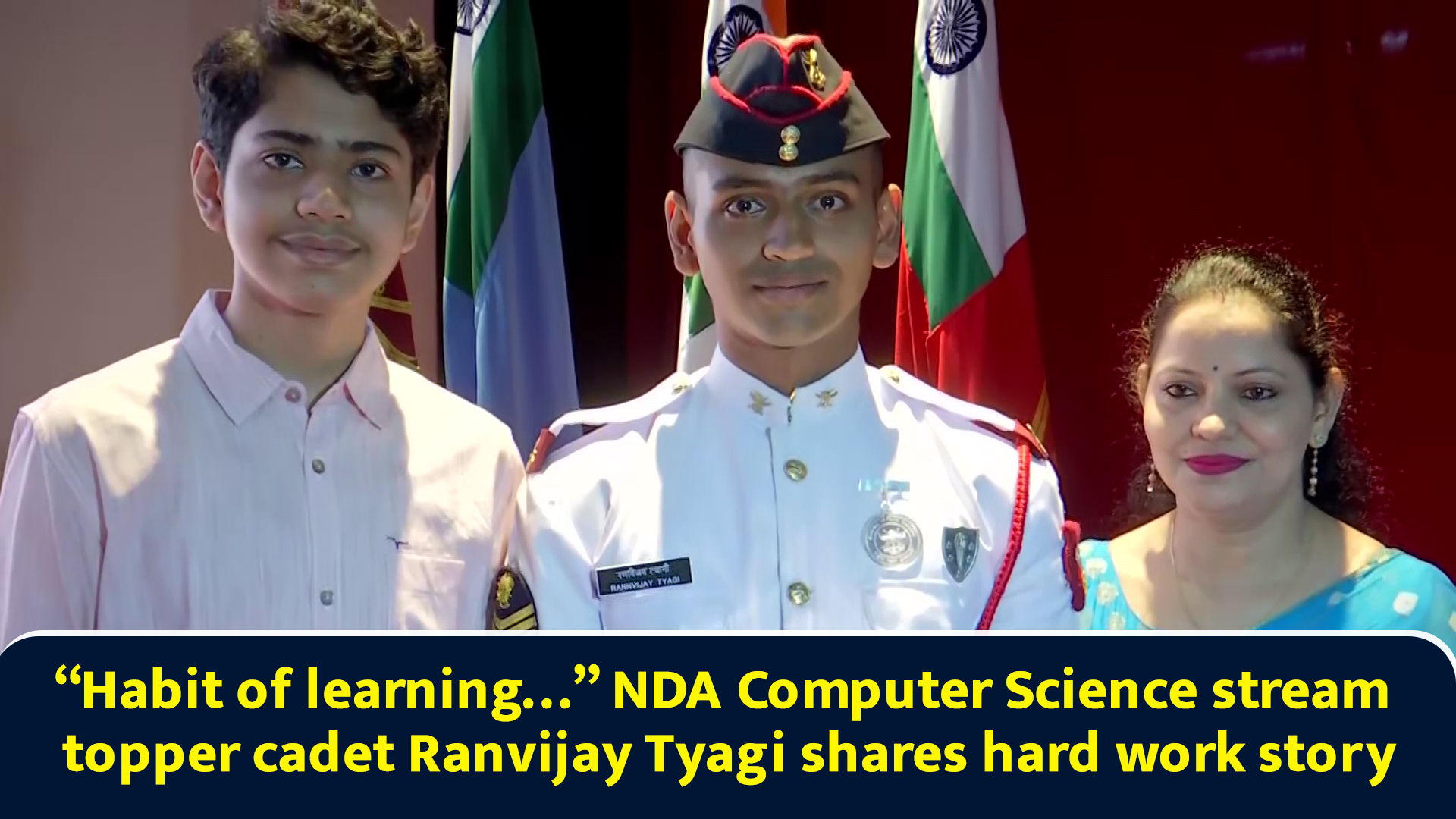 Habit of learning… NDA computer science stream topper cadet Ranvijay ...