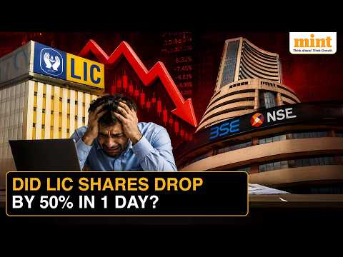 Why Is LIC share Price Flashing 50percent crash amid 1 ratio 1 Bonus ...