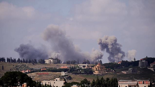Smoke billows over Lebanon after Israel attacks