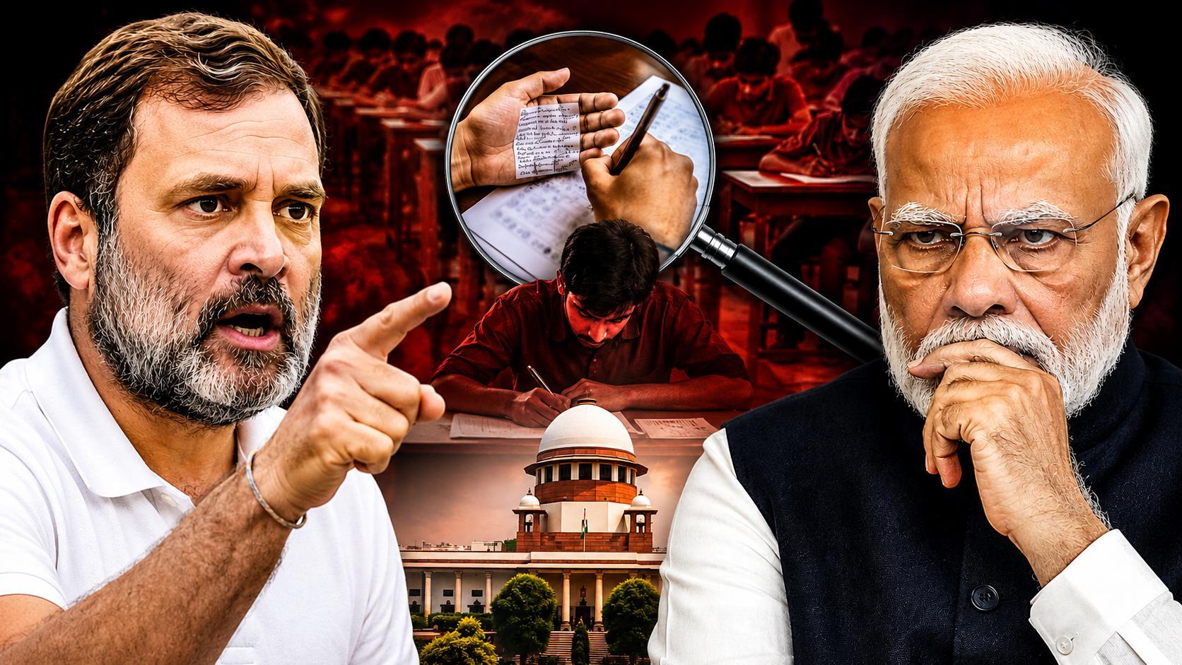 LoP Rahul Gandhi mocks PM Modi over NEET leak remarks, BJP hits back ...