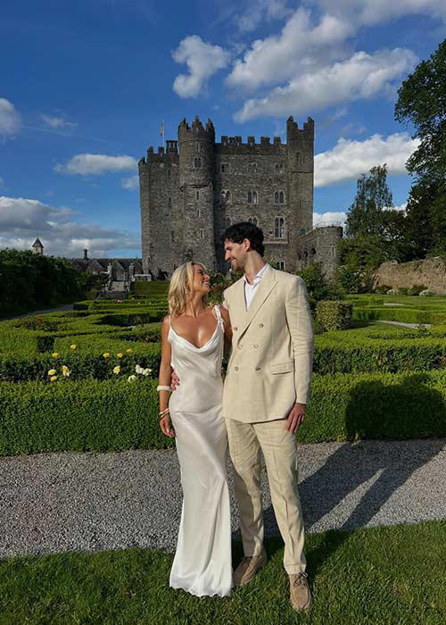 DWTS Laura Nolan wows in white ahead of wedding to Matthew MacNabb