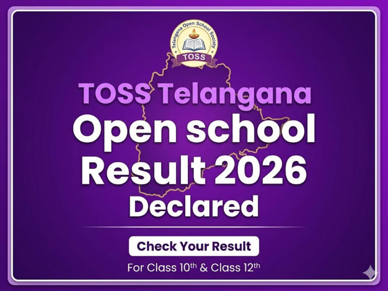 TOSS result 2026 declared: Check Telangana Open School SSC, inter ...