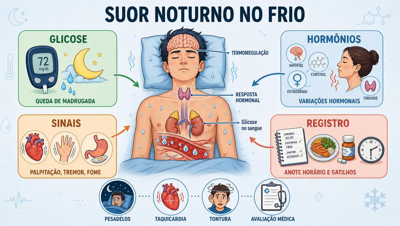 Acordar suando mesmo no frio pode ser um dos primeiros sinais de ...