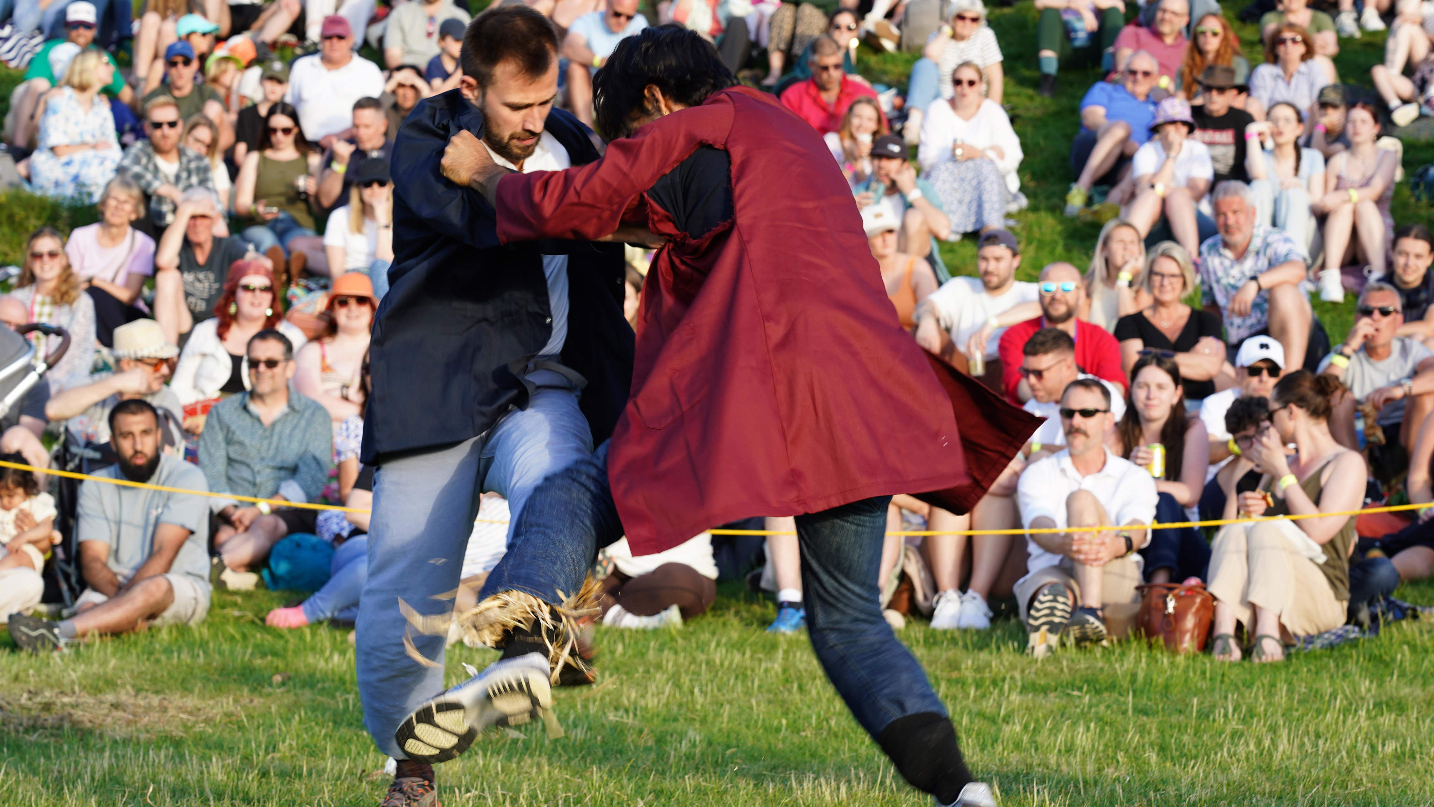 Going toe-to-toe: Shin-kicking champion crowned at ancient rural games