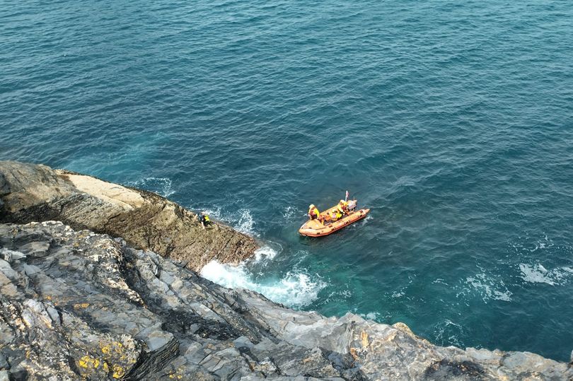 Coastguards save father and son stranded on rocks near Boscastle after ...