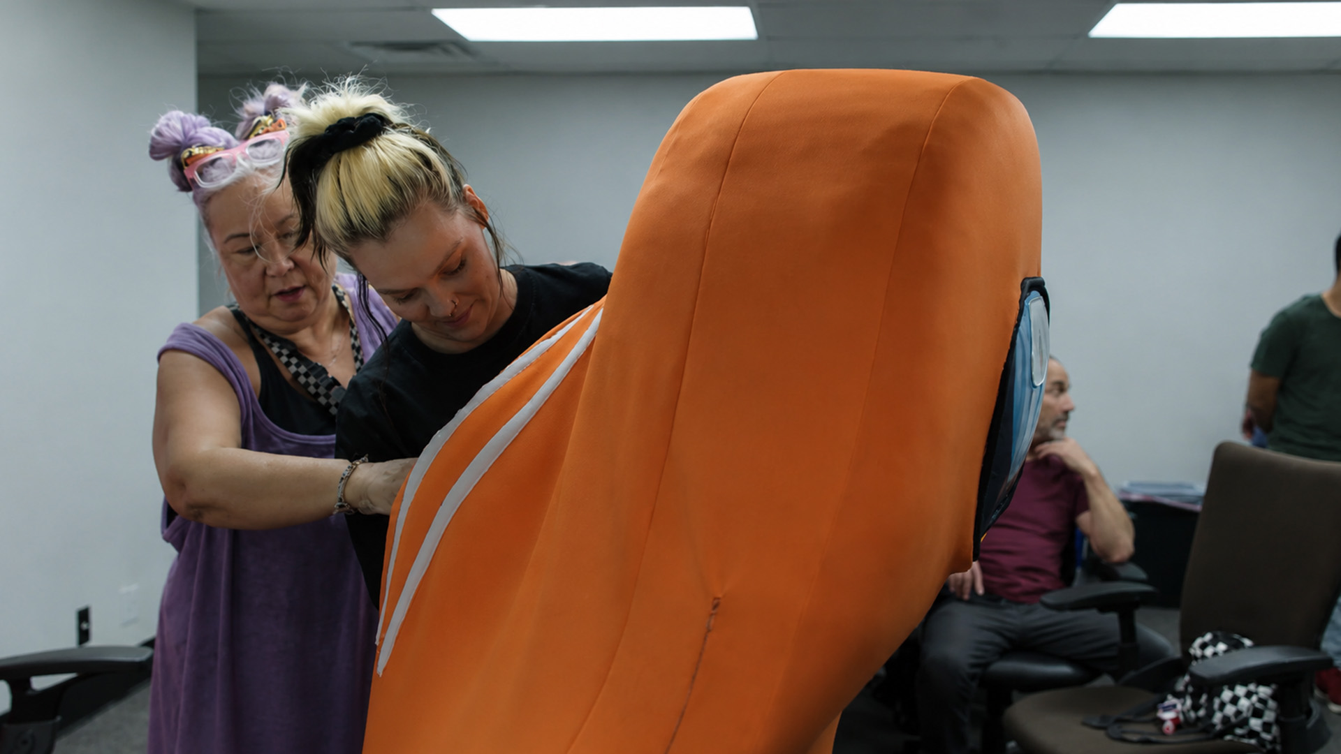 Designing costumes for a live action sci-fi scene