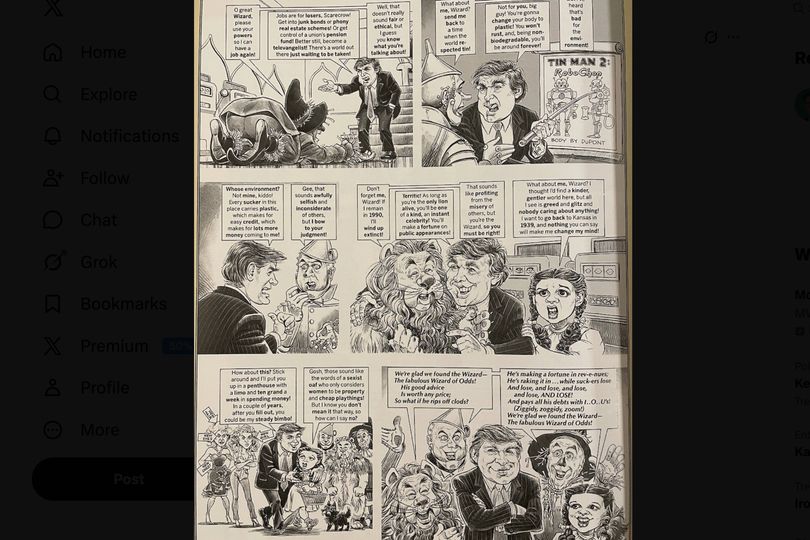 Trump brutally mocked as cheesy conman in 1991 comic