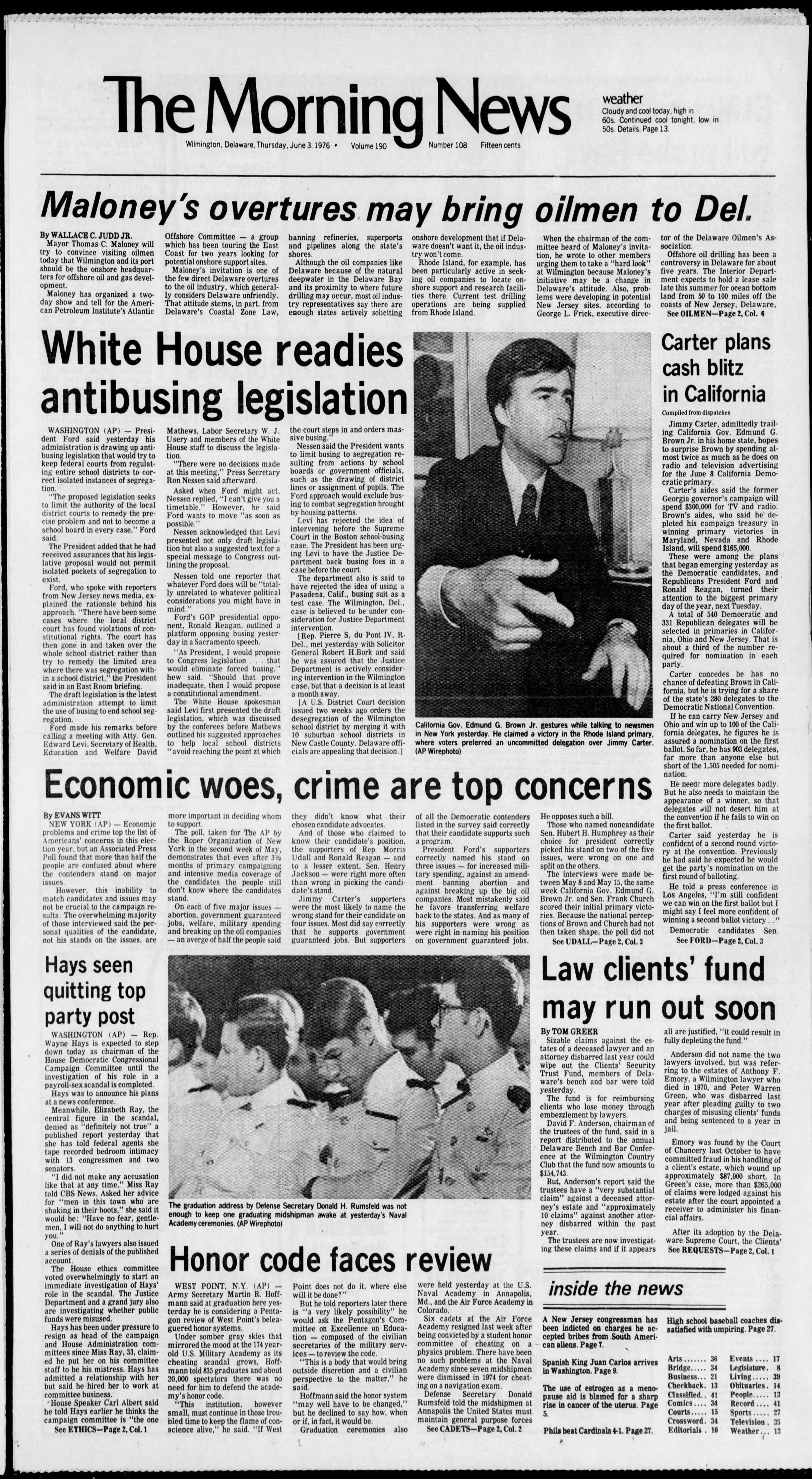 Delaware history in News Journal May 31-June 6: royal visit, oil plea