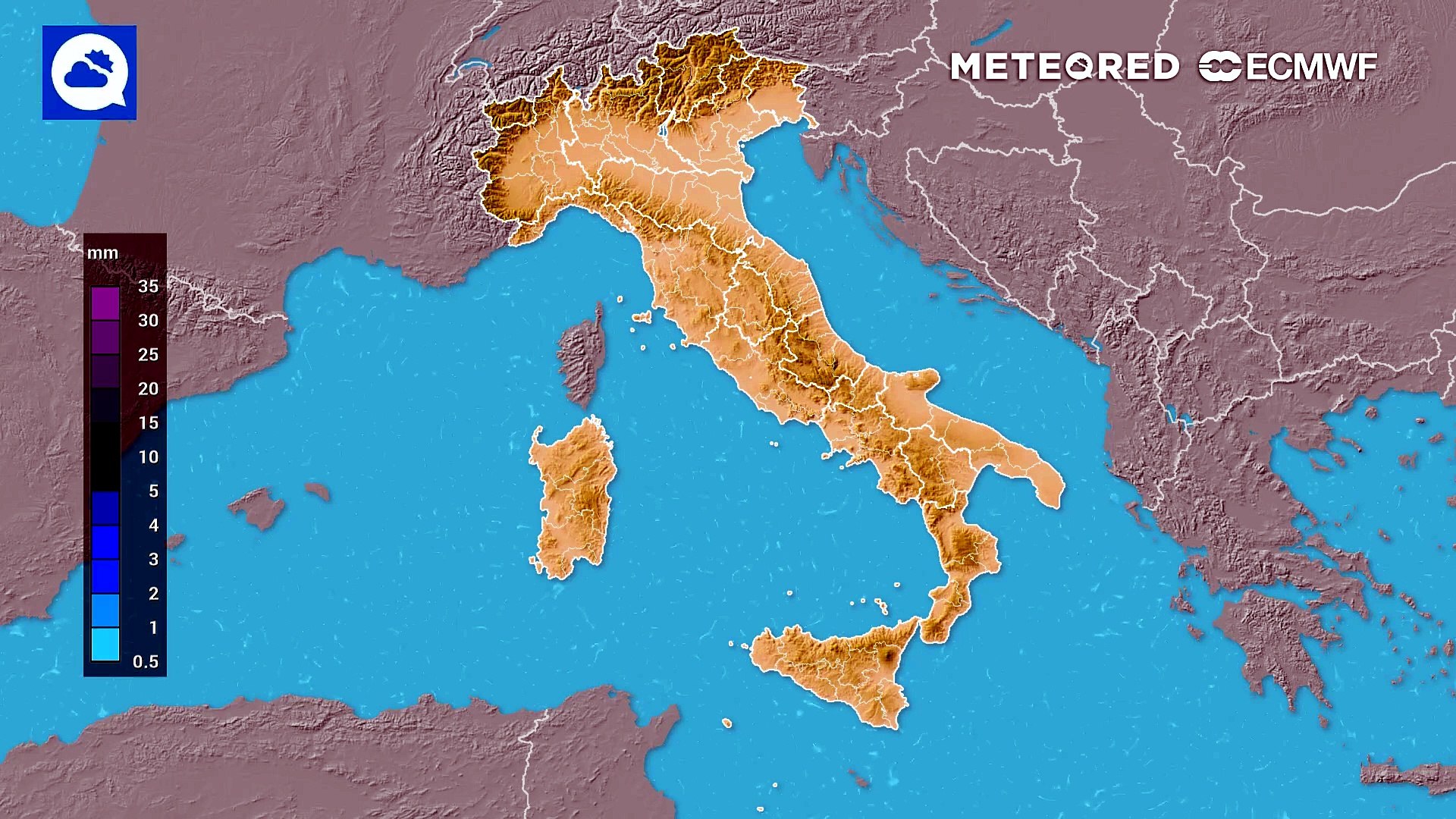 Piogge accumulate nei prossimi giorni
