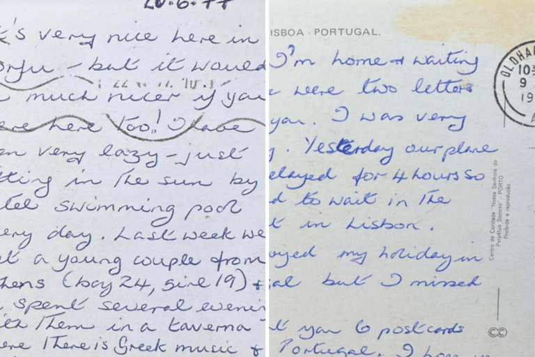 Woman thrifts old postcard for 34 cents – stumbles on an epic love story