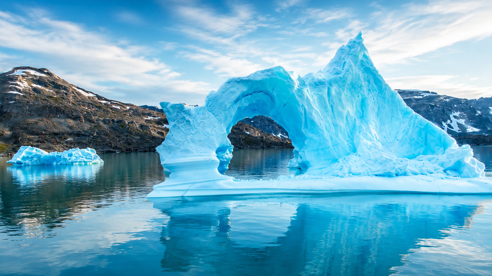 Nature carved a passage through solid ice