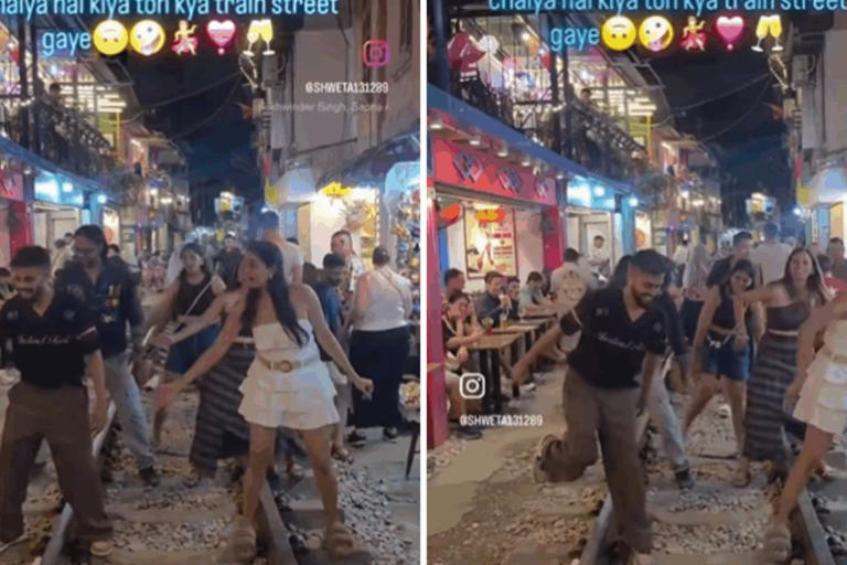 Indians dancing to SRK’s Chaiyya Chaiyya song on Vietnam railway track ...
