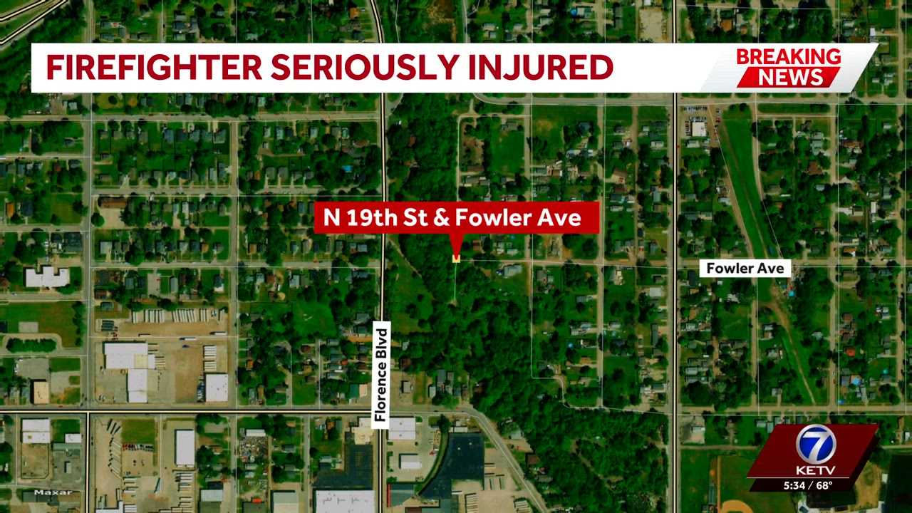 Firefighter seriously injured near 19th and Fowler streets