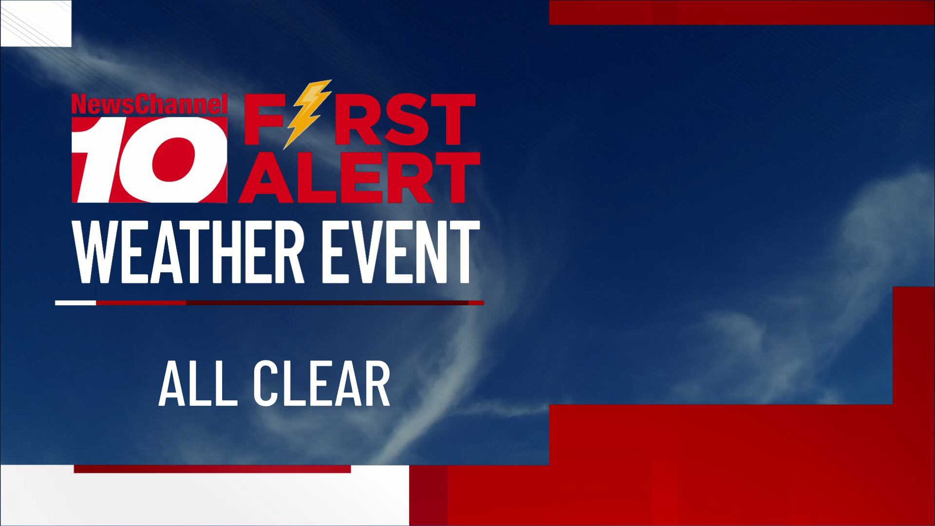 All clear: Severe storms leaving the region