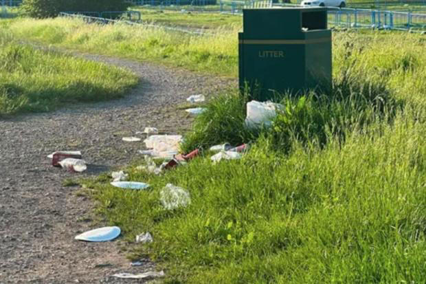 Residents forced to clean park themselves after 'shocking' litter build-up