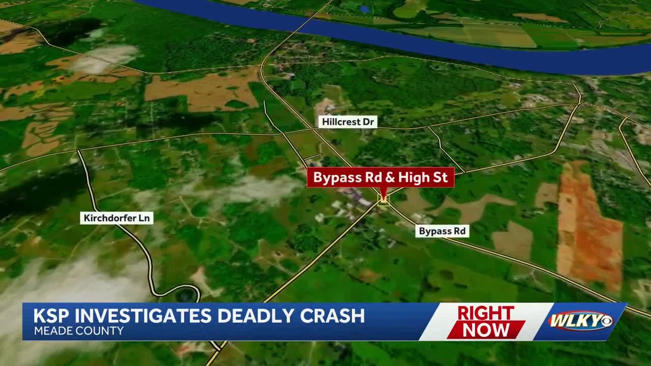 Man dead, 3 seriously injured after head-on crash in Meade County