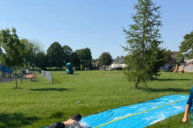 Youth club praised for successful barbecue and slip-n-slide event