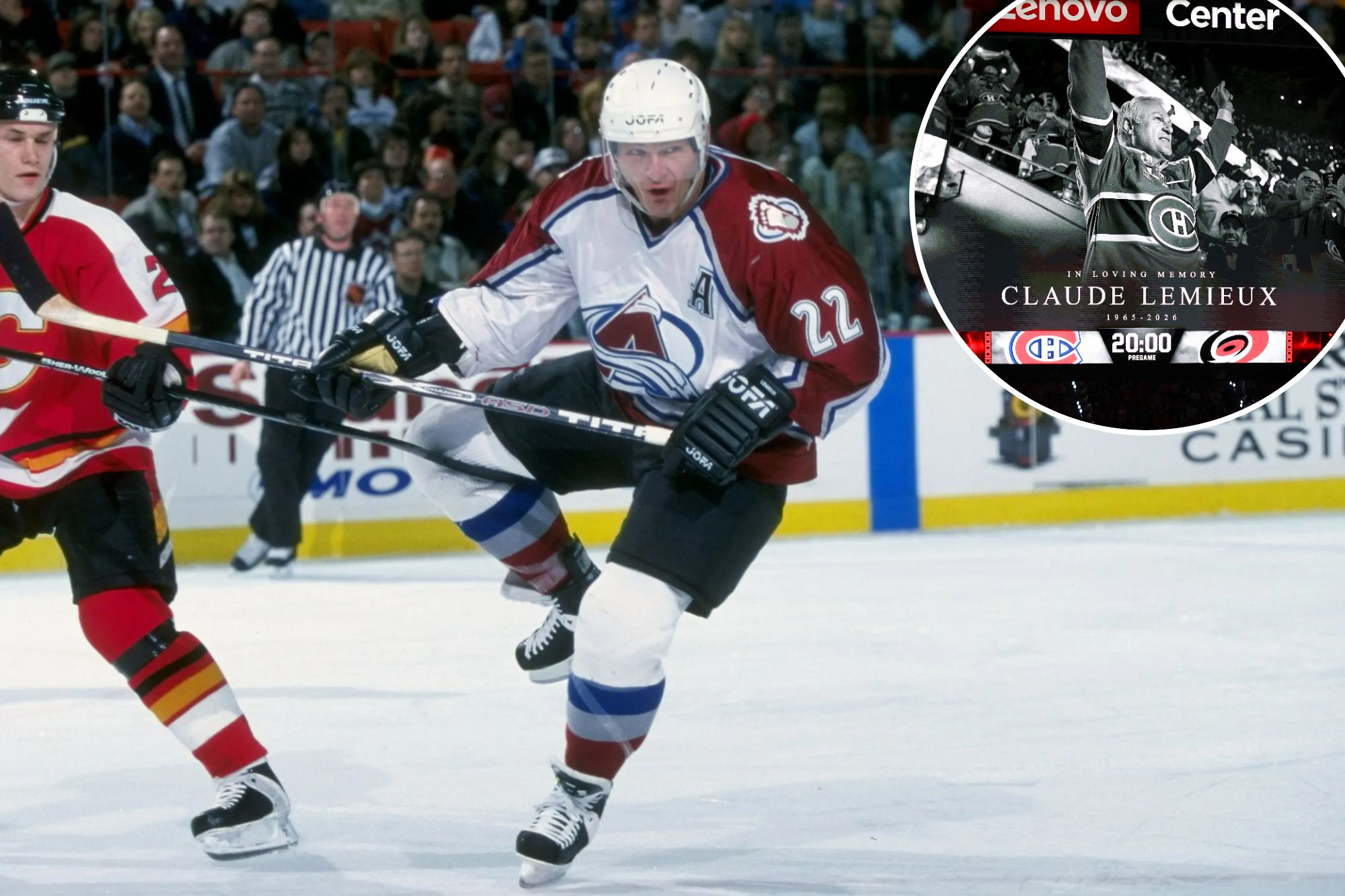 Claude Lemieux honored ahead of Eastern Conference Final Game 5 one day ...