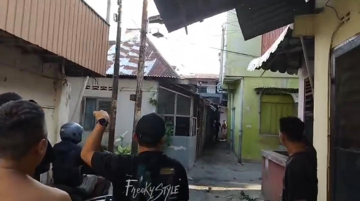 Gerebek sarang sabu berujung ricuh, bandar utama kabur